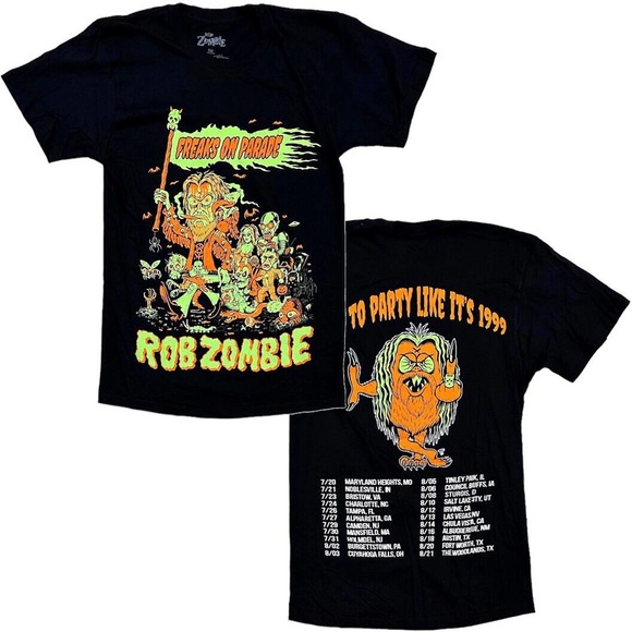 Rob Zombie | Shirts | Rob Zombie Mens Officially Licensed 222 Freaks On ...
